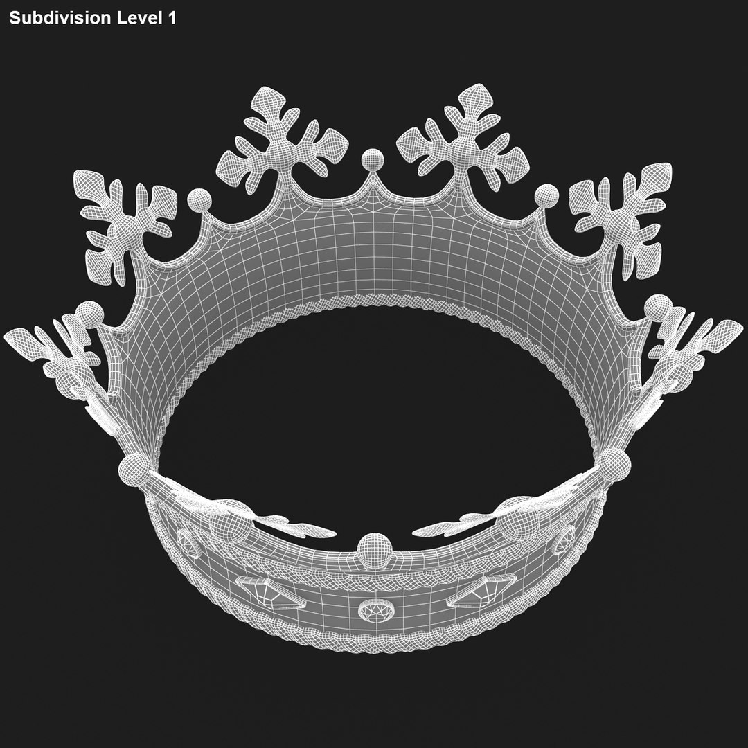 3d Realistic Crown 4 Model