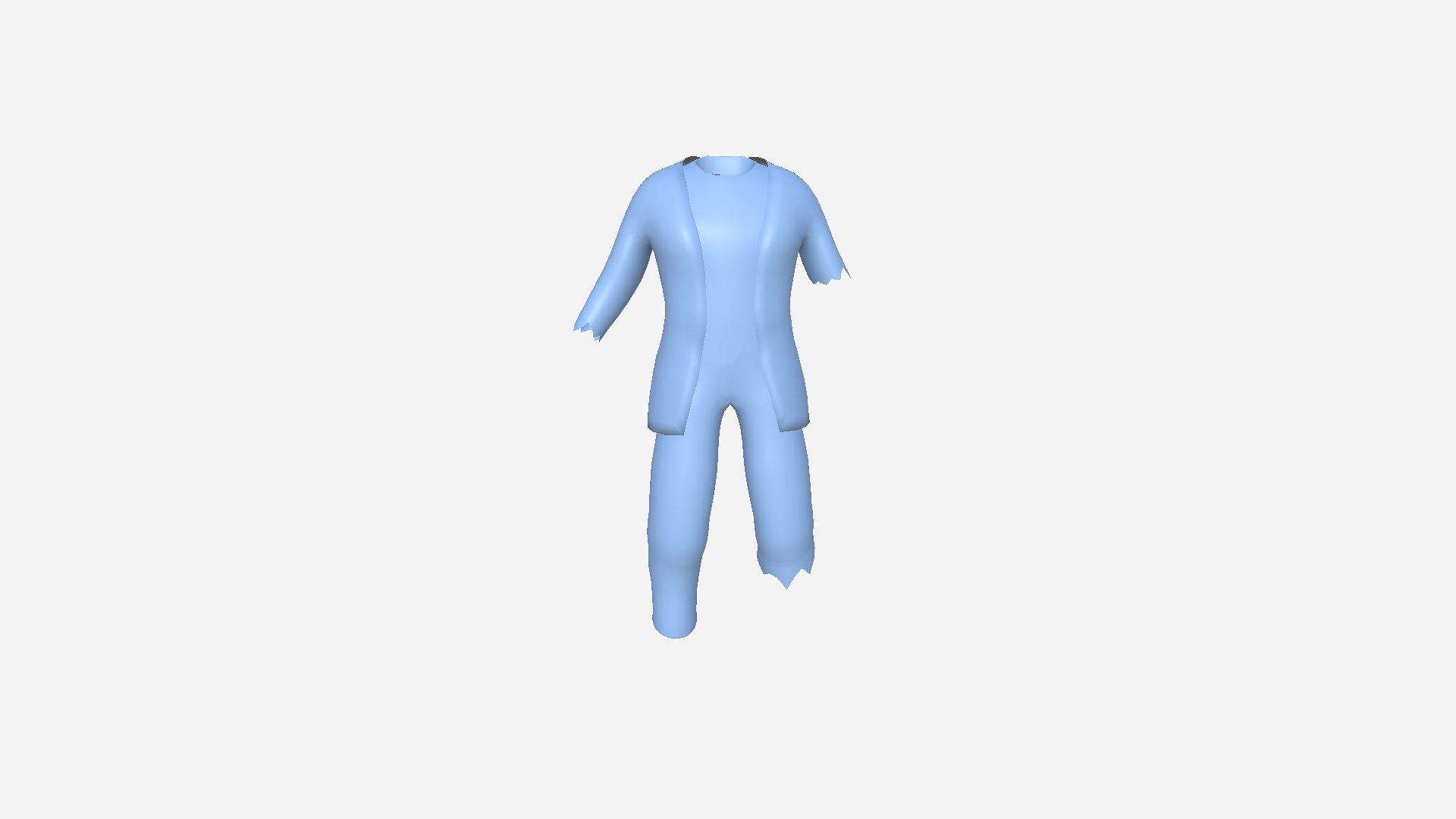 Zombie Clothing Color 01 - Undead Character Design 3D Model ...