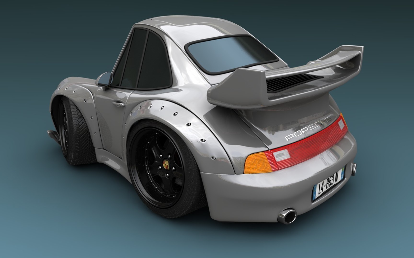 3d Model Porsche 993 Gt2 Super Deformed
