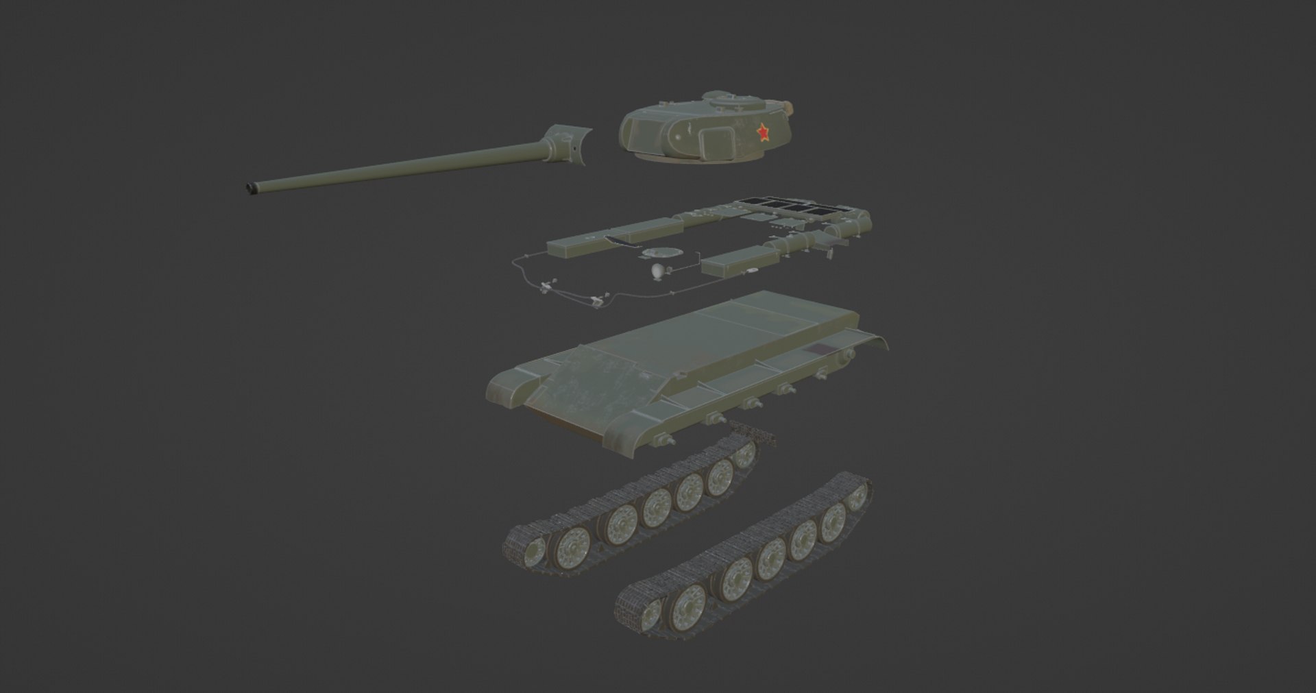3D T-54 First Prototype - TurboSquid 2138856