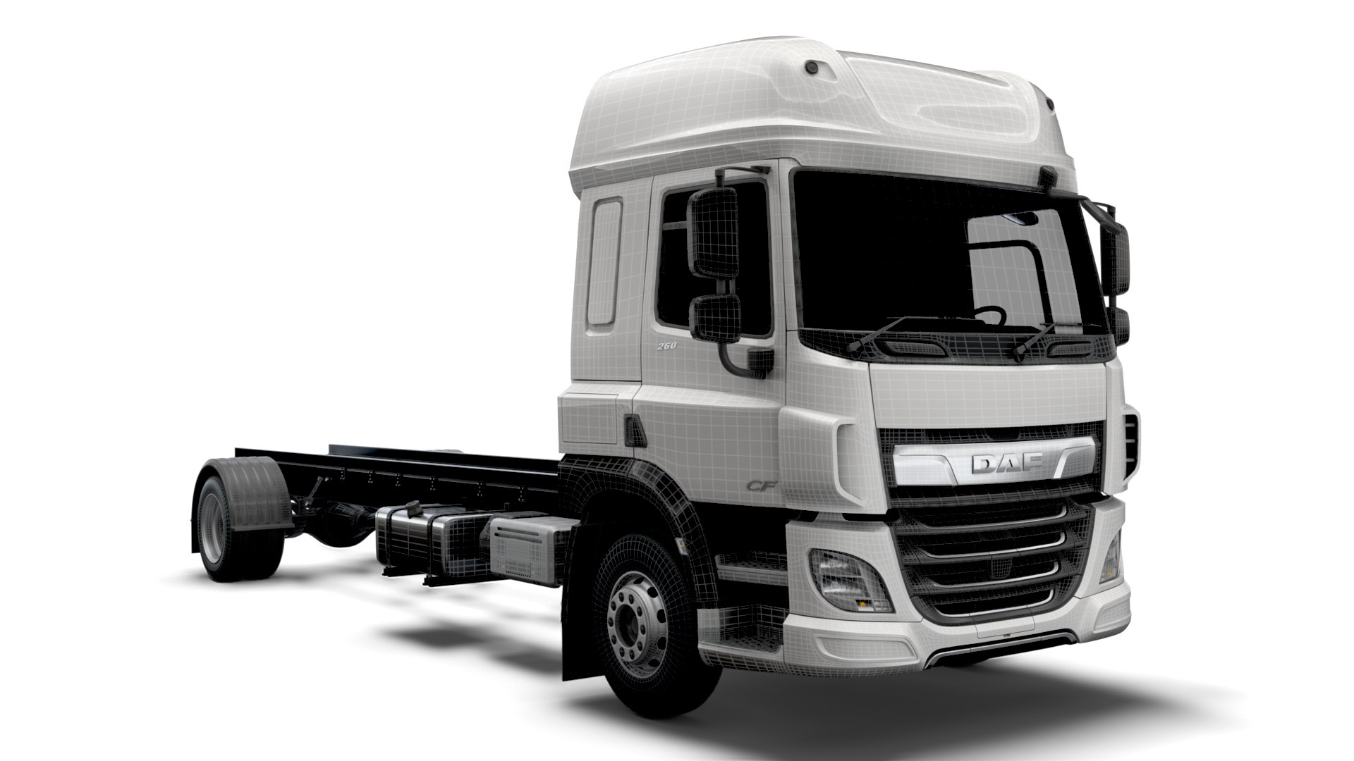 3D Model DAF CF Chassis 2020 - TurboSquid 1838116