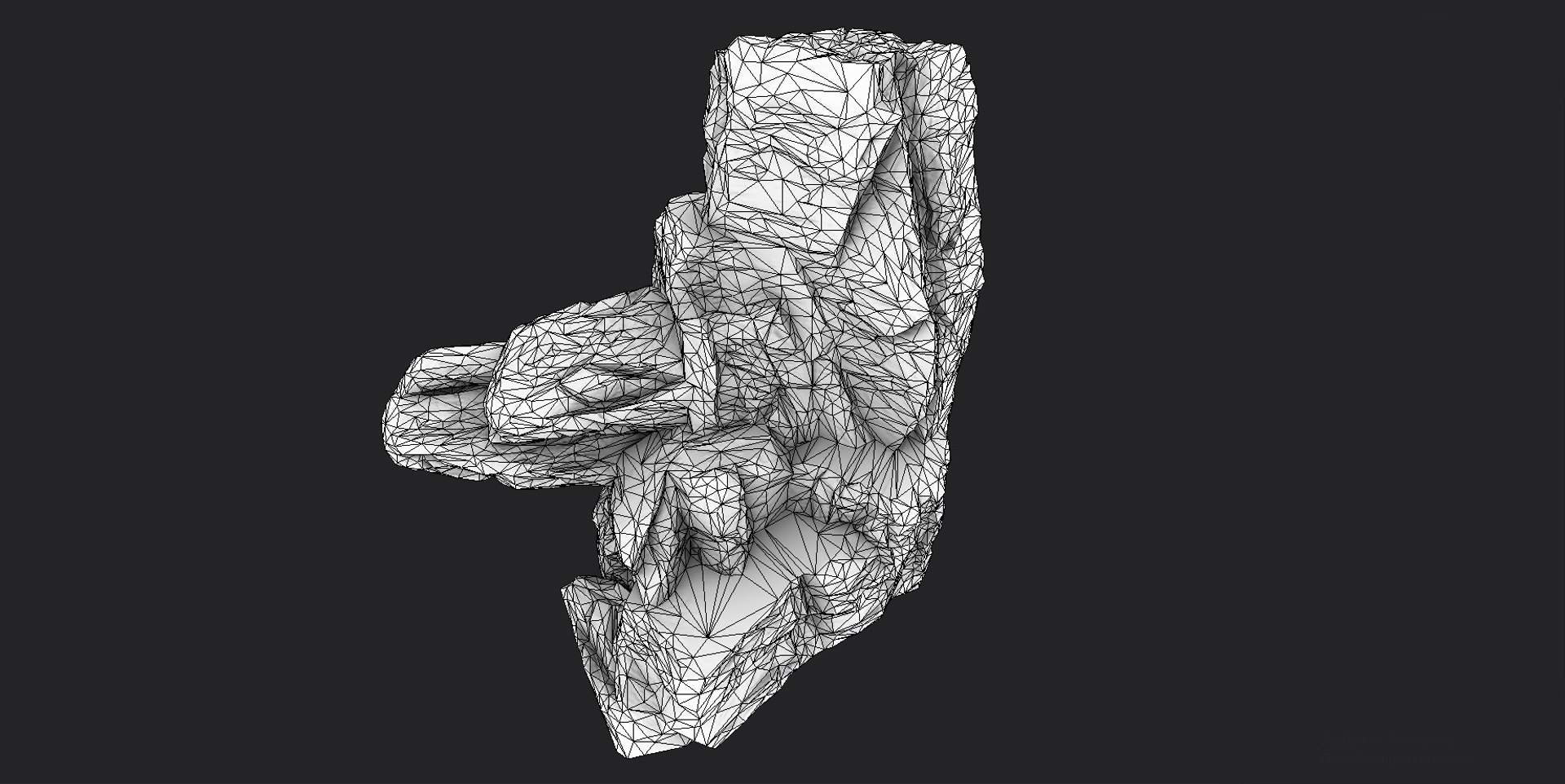 3D snowy cliff rock 002 model - TurboSquid 1617328