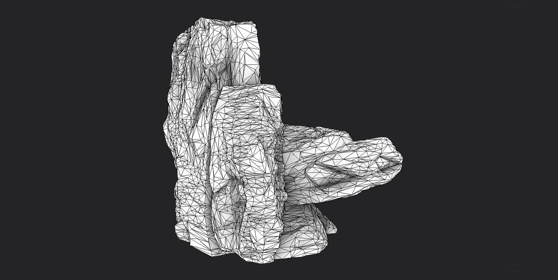 3D snowy cliff rock 002 model - TurboSquid 1617328