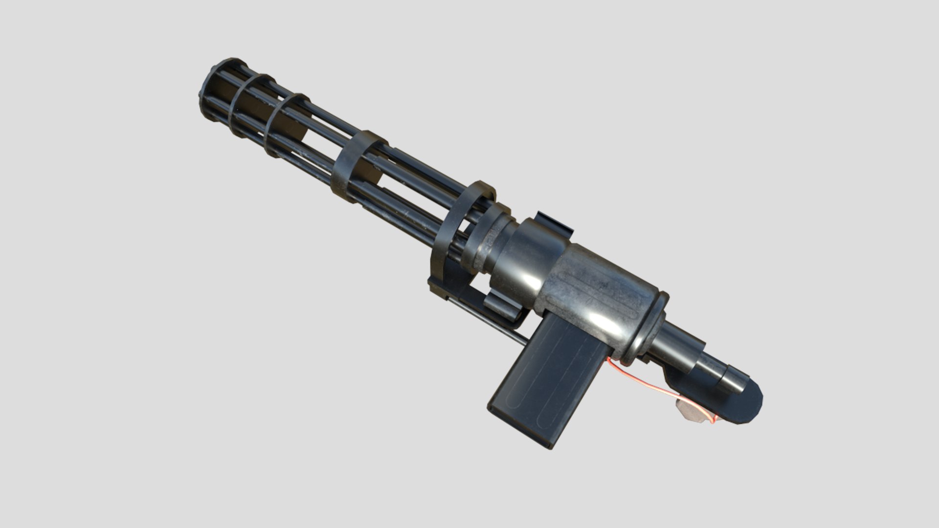 Mini Gun II 3D Low Poly-Game Ready Gun Model-008 3D model - TurboSquid ...