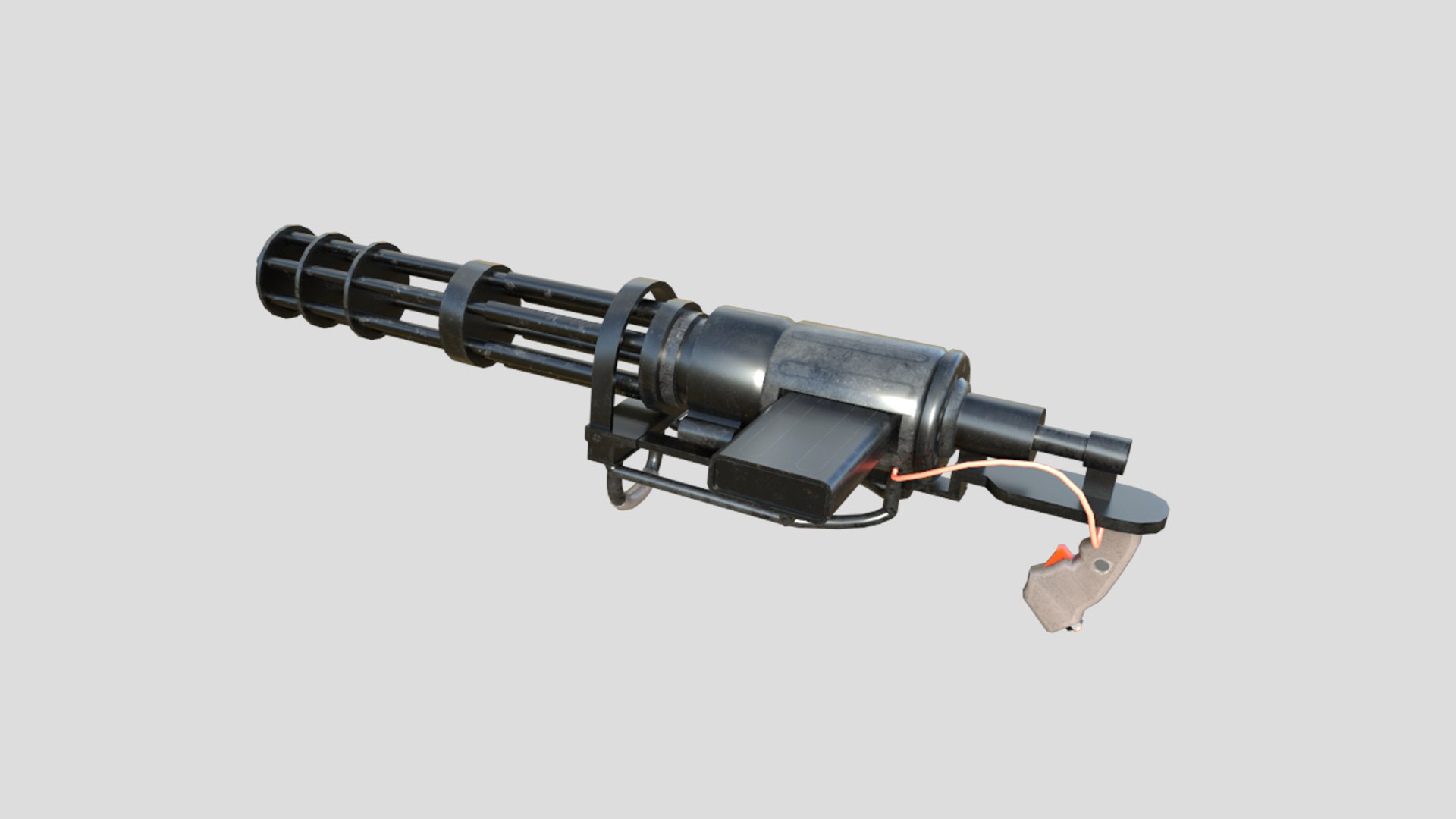 Mini Gun II 3D Low Poly-Game Ready Gun Model-008 3D model - TurboSquid ...
