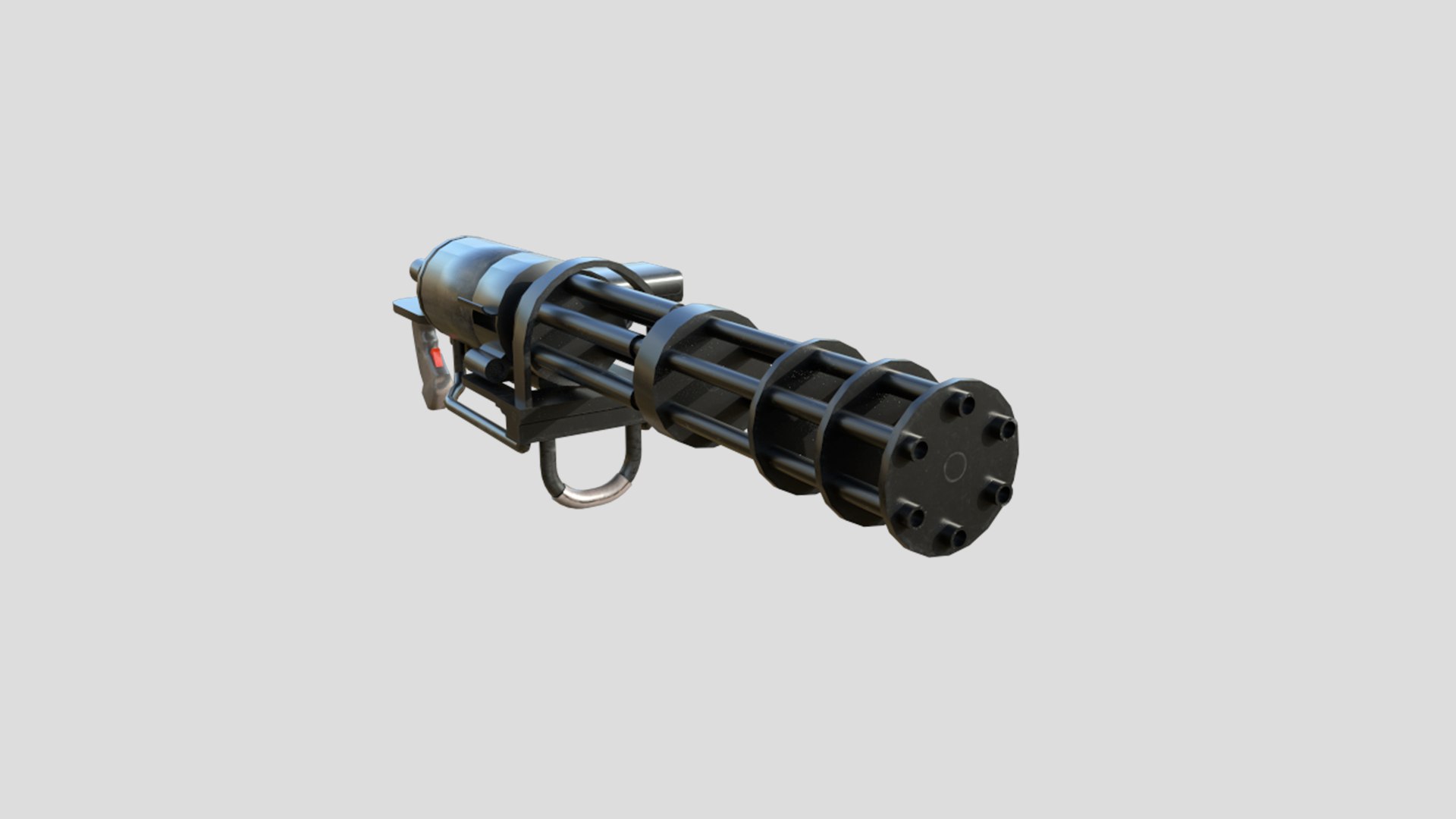 Mini Gun II 3D Low Poly-Game Ready Gun Model-008 3D model - TurboSquid ...