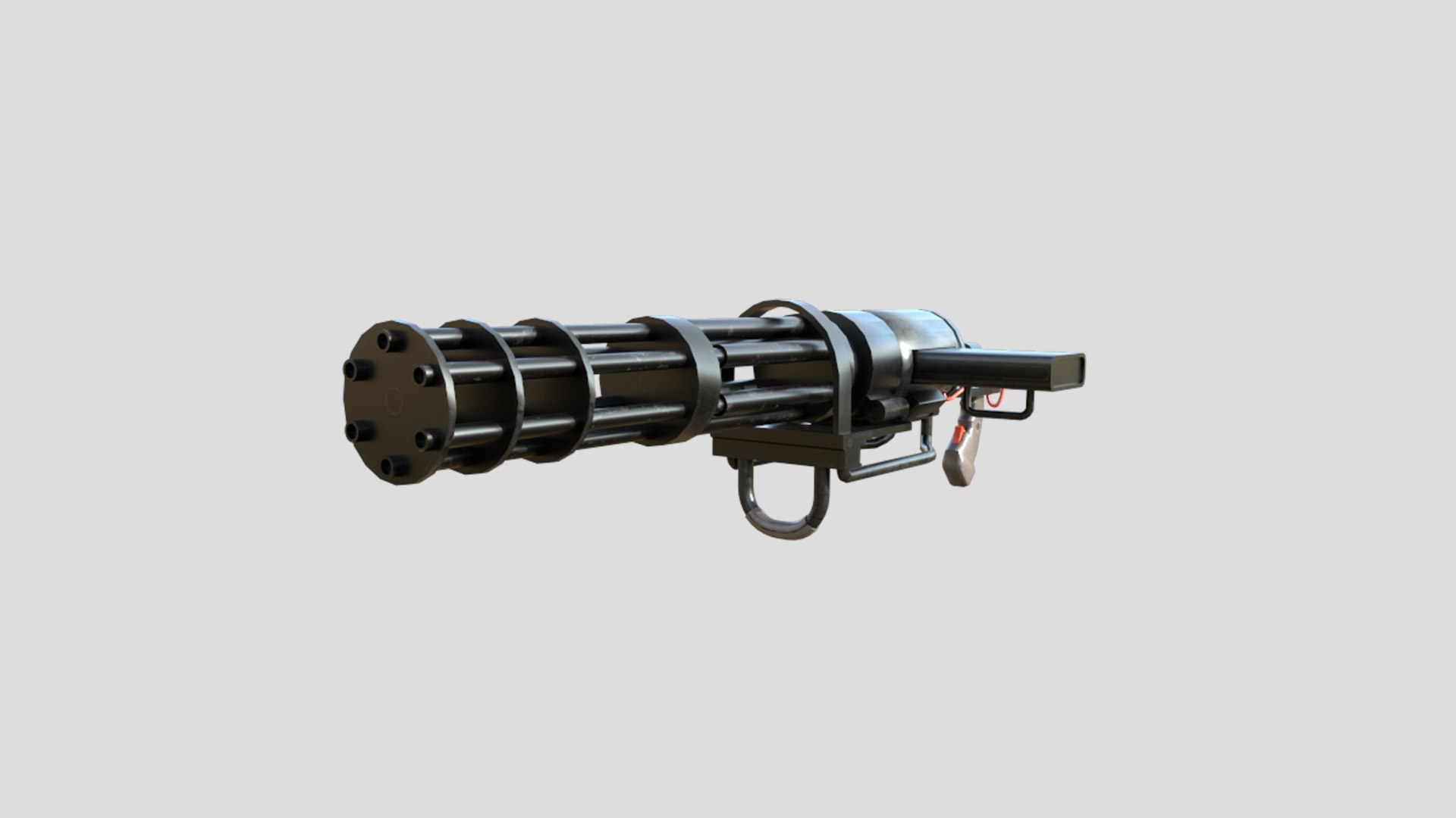 Mini Gun II 3D Low Poly-Game Ready Gun Model-008 3D model - TurboSquid ...
