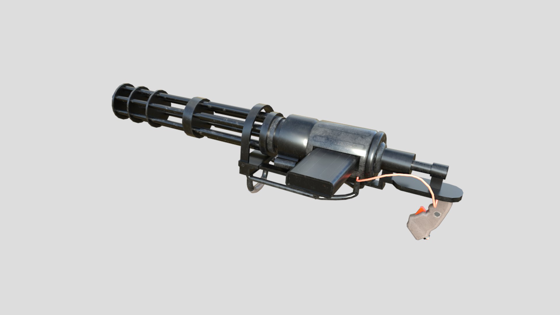 Mini Gun II 3D Low Poly-Game Ready Gun Model-008 3D model - TurboSquid ...