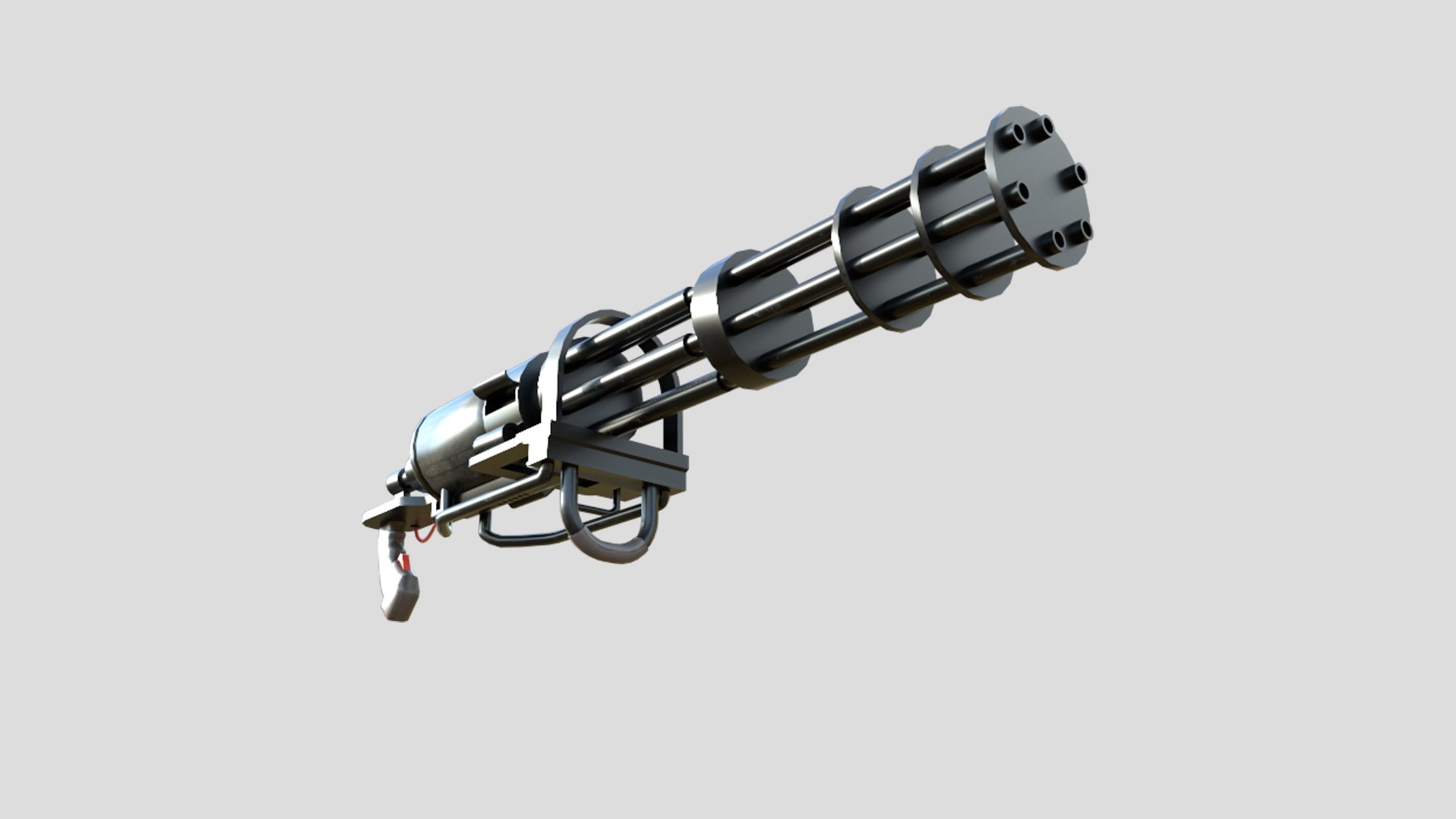 Mini Gun II 3D Low Poly-Game Ready Gun Model-008 3D model - TurboSquid ...