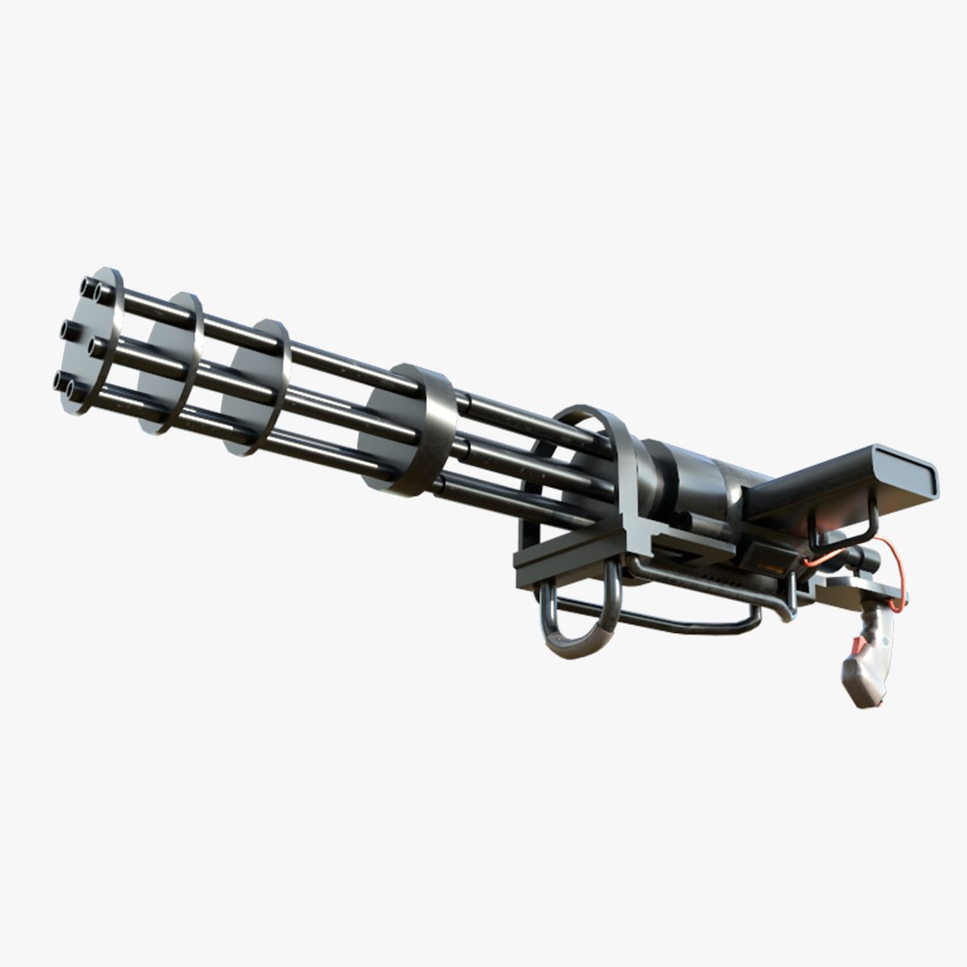Mini Gun II 3D Low Poly-Game Ready Gun Model-008 3D model - TurboSquid ...