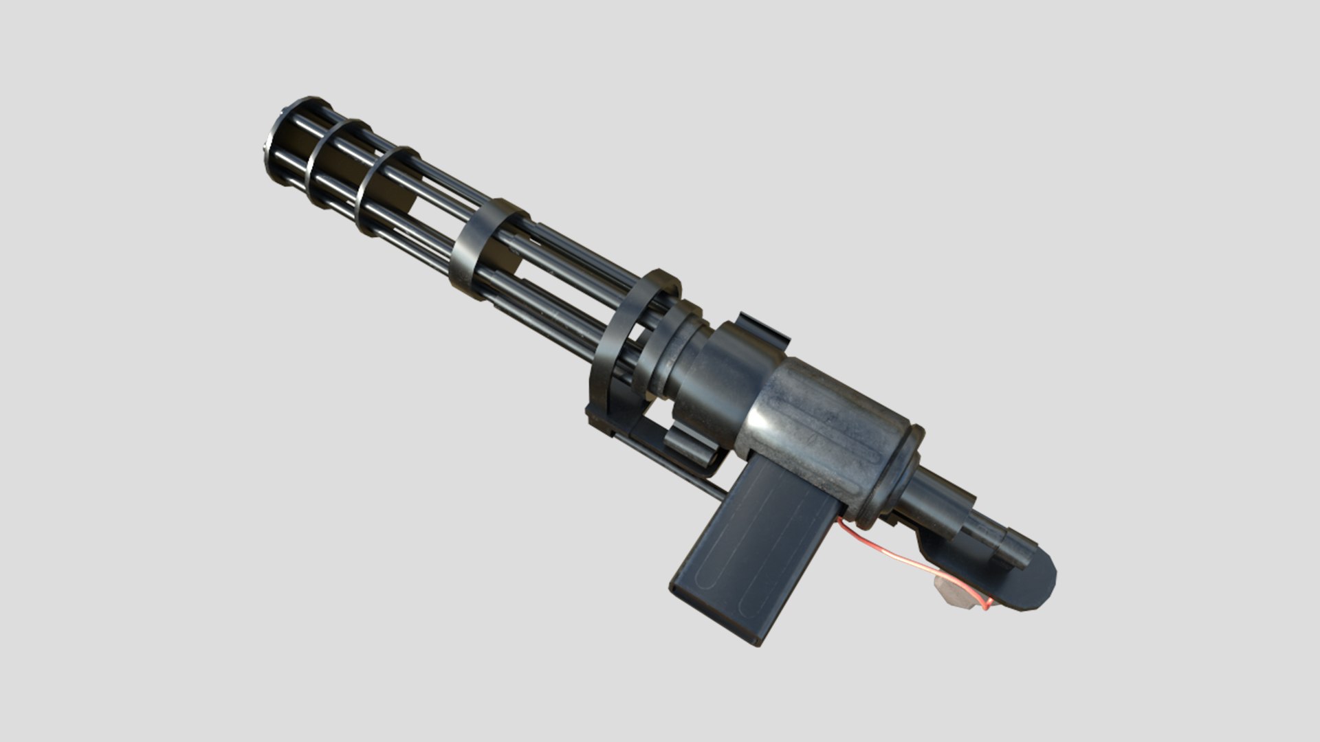 Mini Gun II 3D Low Poly-Game Ready Gun Model-008 3D model - TurboSquid ...