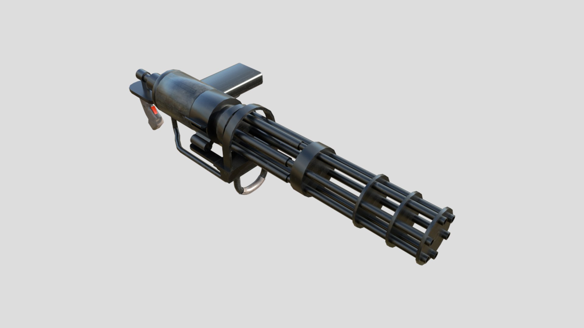 Mini Gun II 3D Low Poly-Game Ready Gun Model-008 3D model - TurboSquid ...