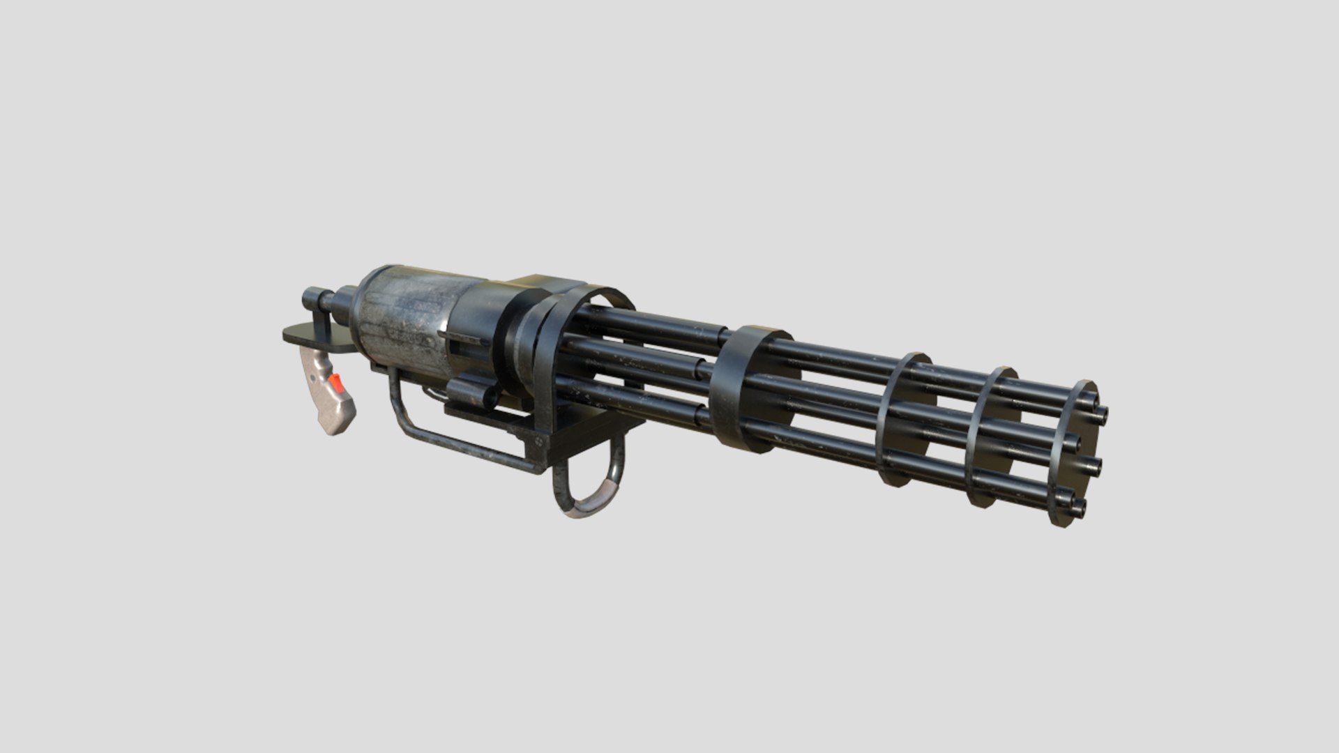 Mini Gun II 3D Low Poly-Game Ready Gun Model-008 3D model - TurboSquid ...