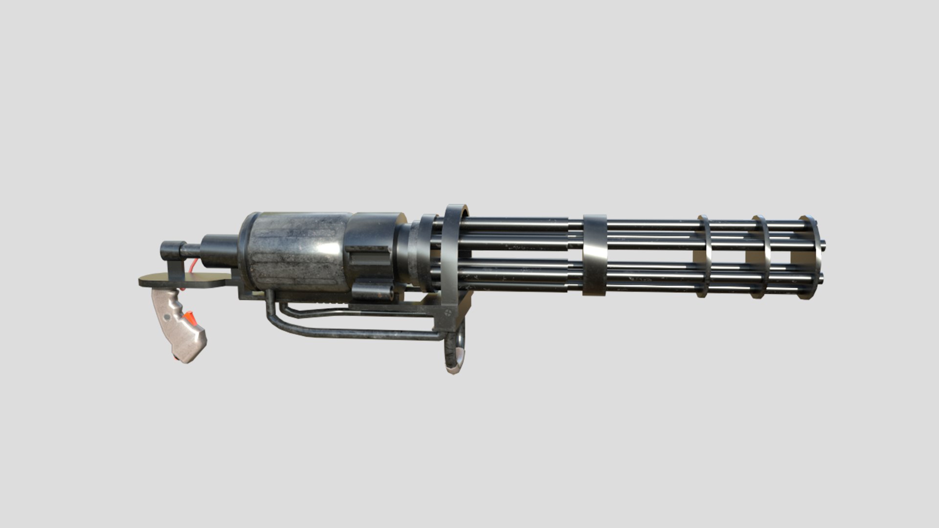 Mini Gun II 3D Low Poly-Game Ready Gun Model-008 3D model - TurboSquid ...