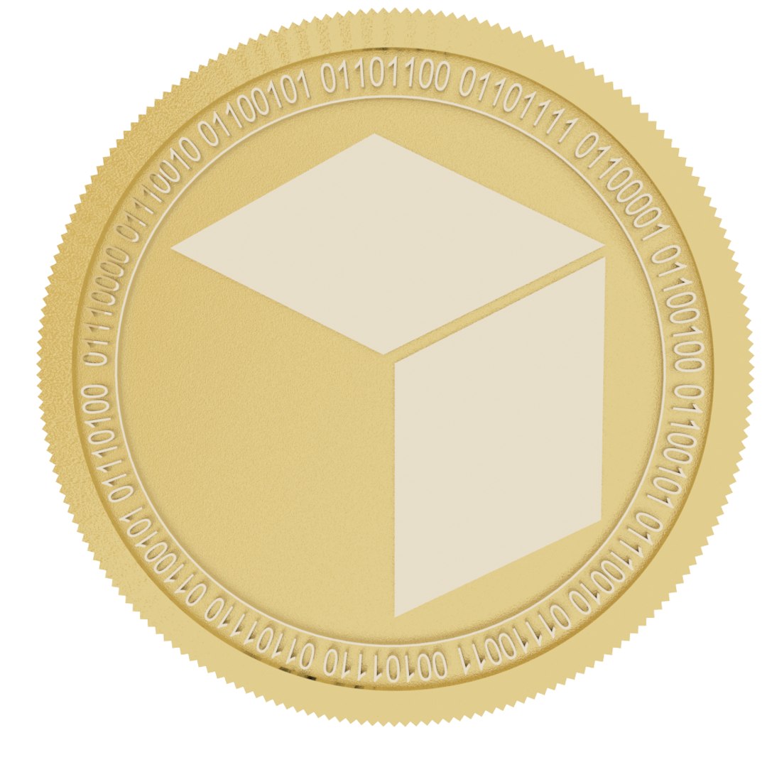 Brickblock Gold Coin 3D Model - TurboSquid 1494640