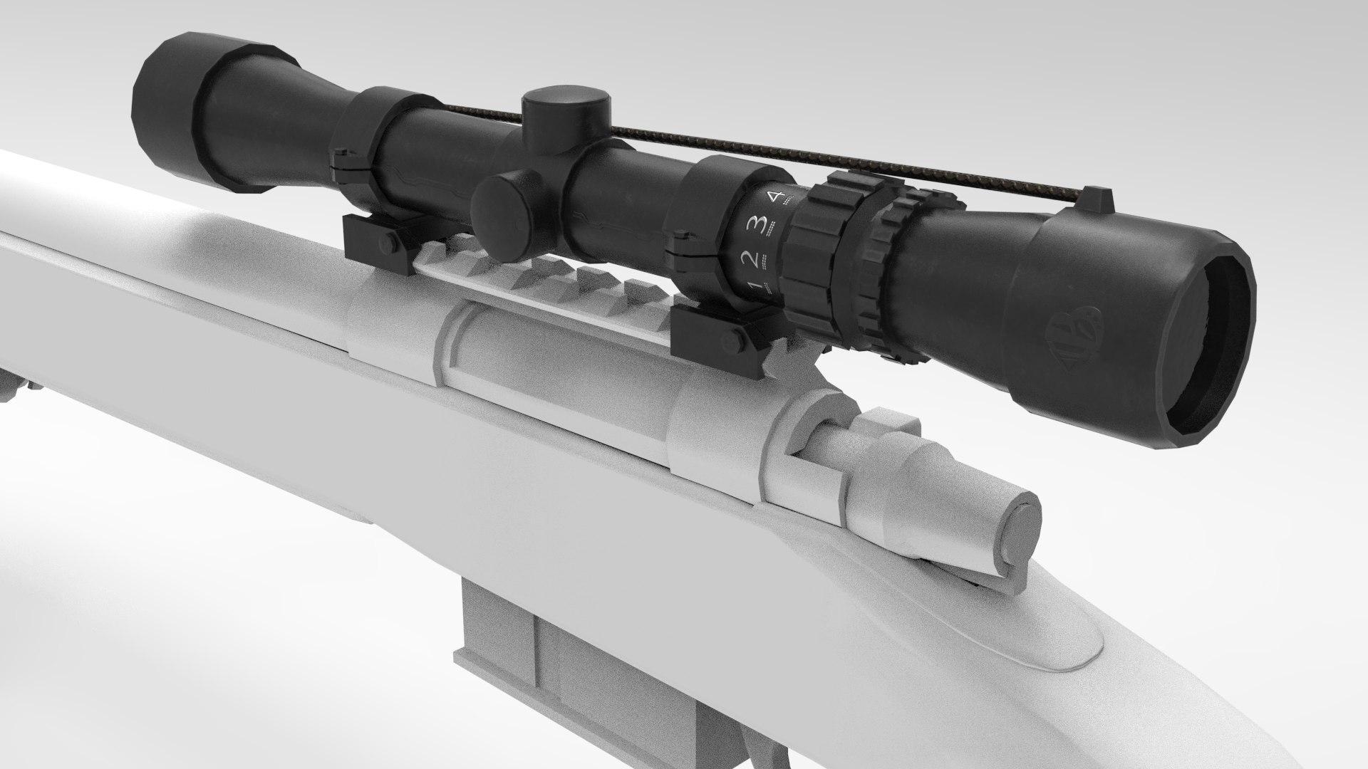 3D 8x Scope - TurboSquid 1817925