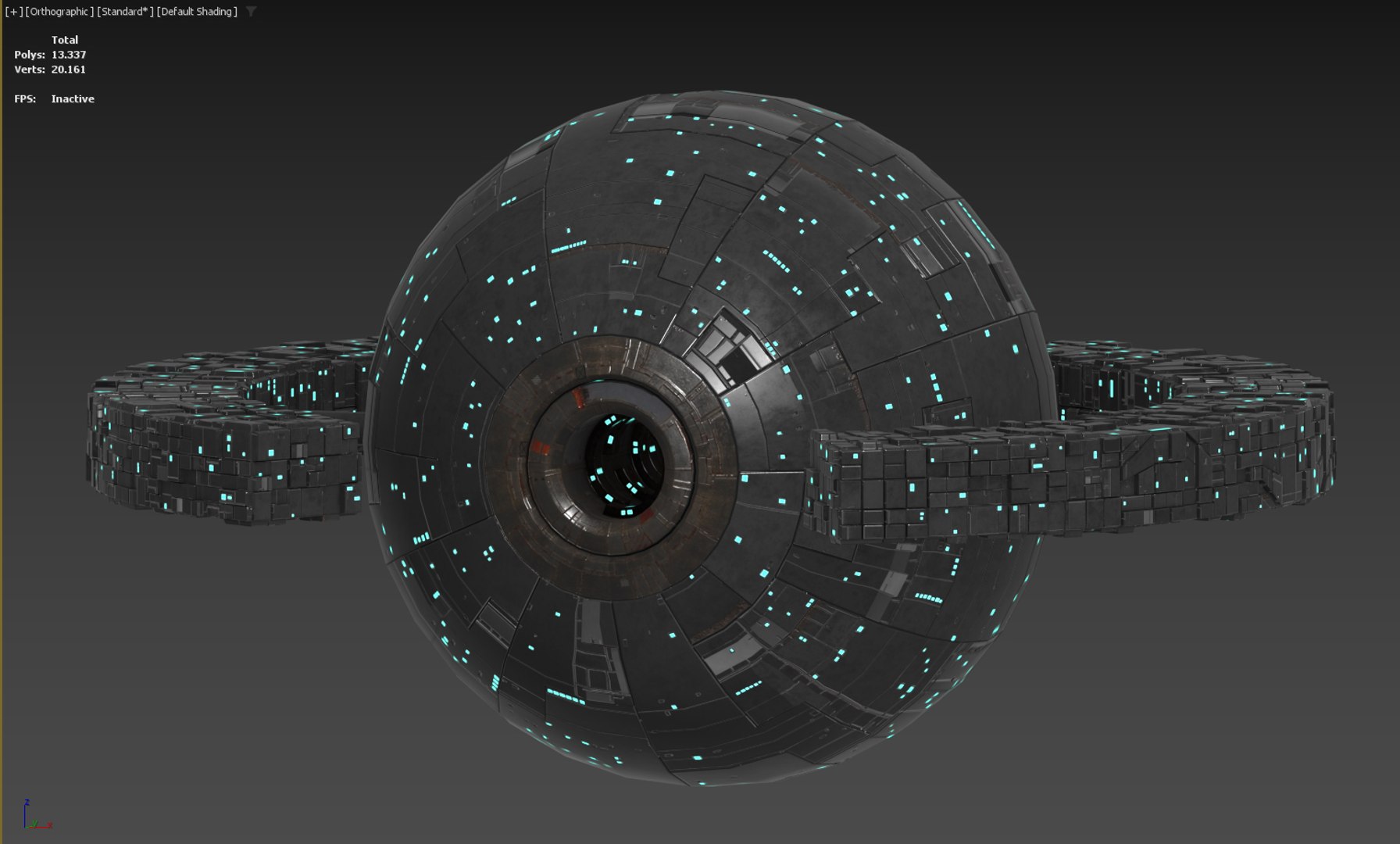 Space Station Sphere Mothership Model - TurboSquid 1917774