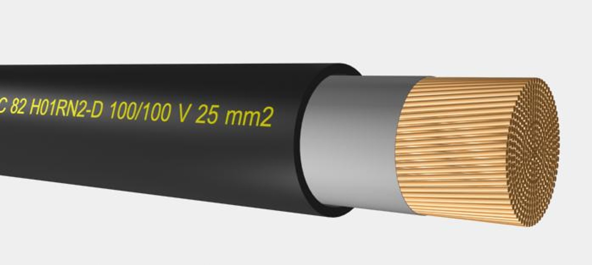 3d Model Welding Cable H01n2-d 100-100