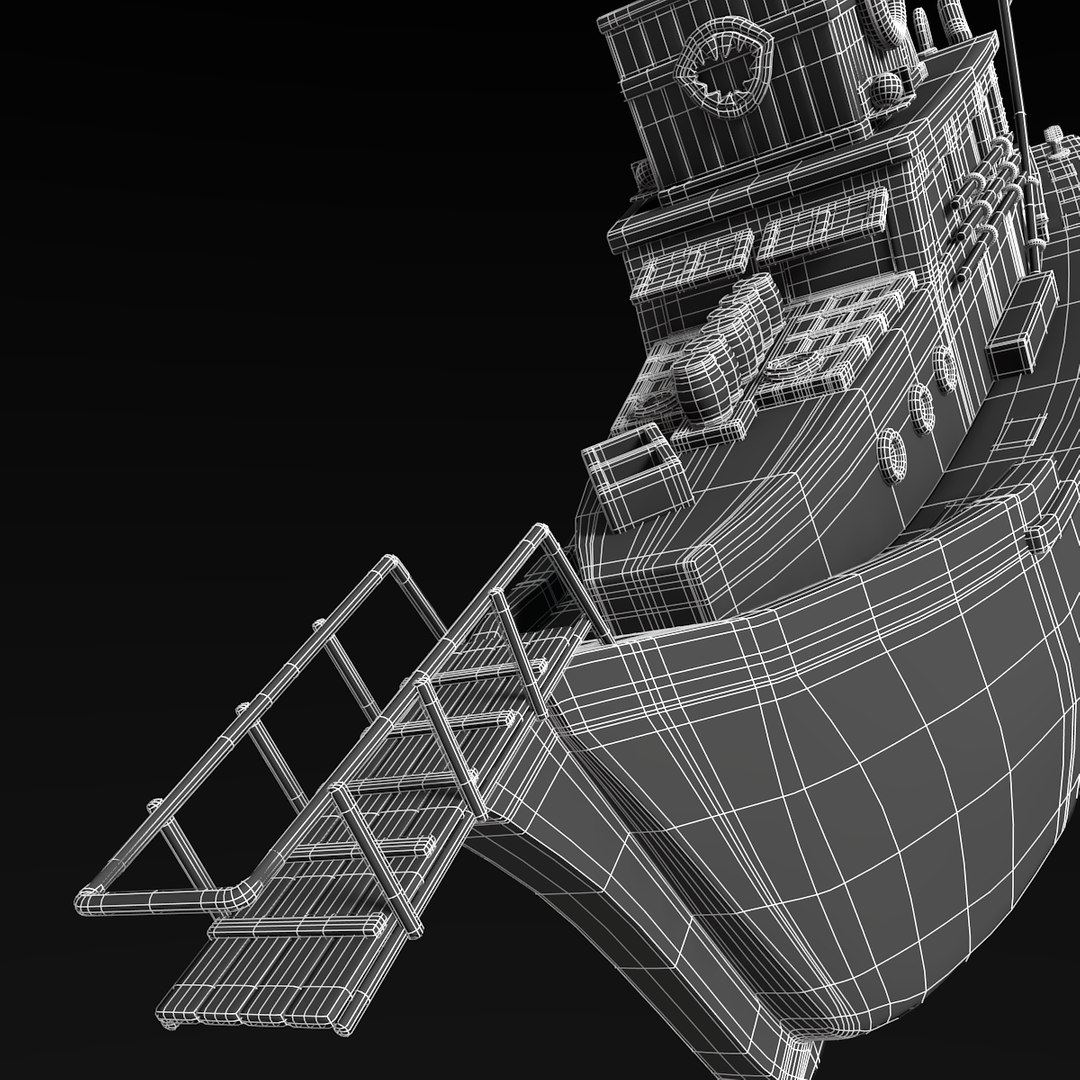 3d Wooden Fishing Boat