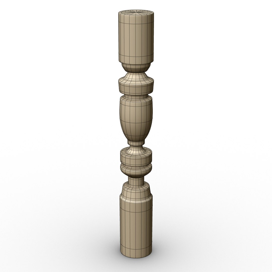 3D Ornamental Pillar Model - TurboSquid 1208750