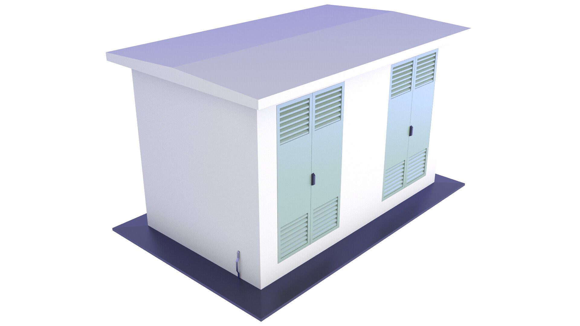 3D Model Precast Concrete Substation Building Low Poly 13 - TurboSquid ...