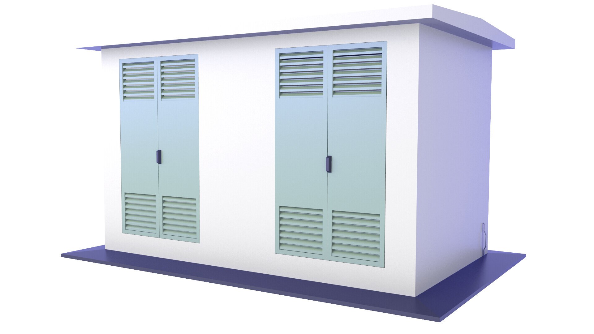 3D Model Precast Concrete Substation Building Low Poly 13 - TurboSquid ...