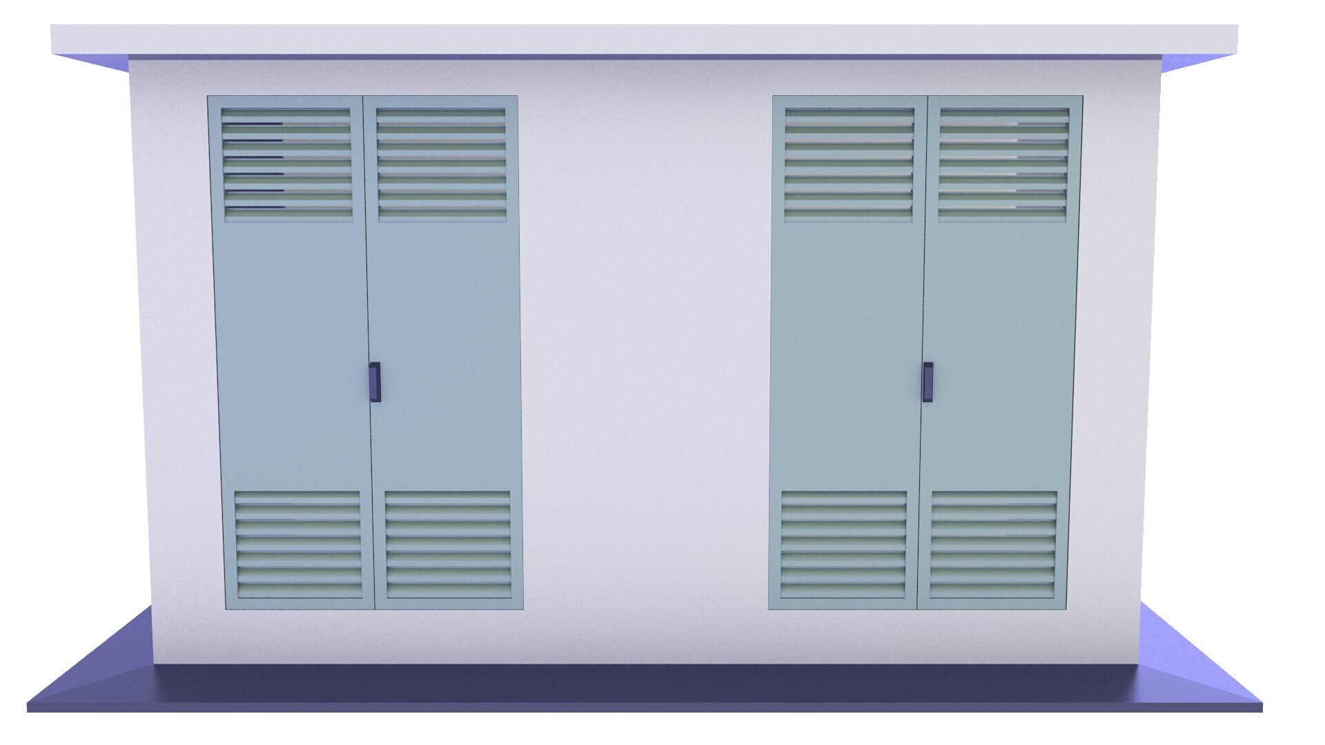 3D Model Precast Concrete Substation Building Low Poly 13 - TurboSquid ...