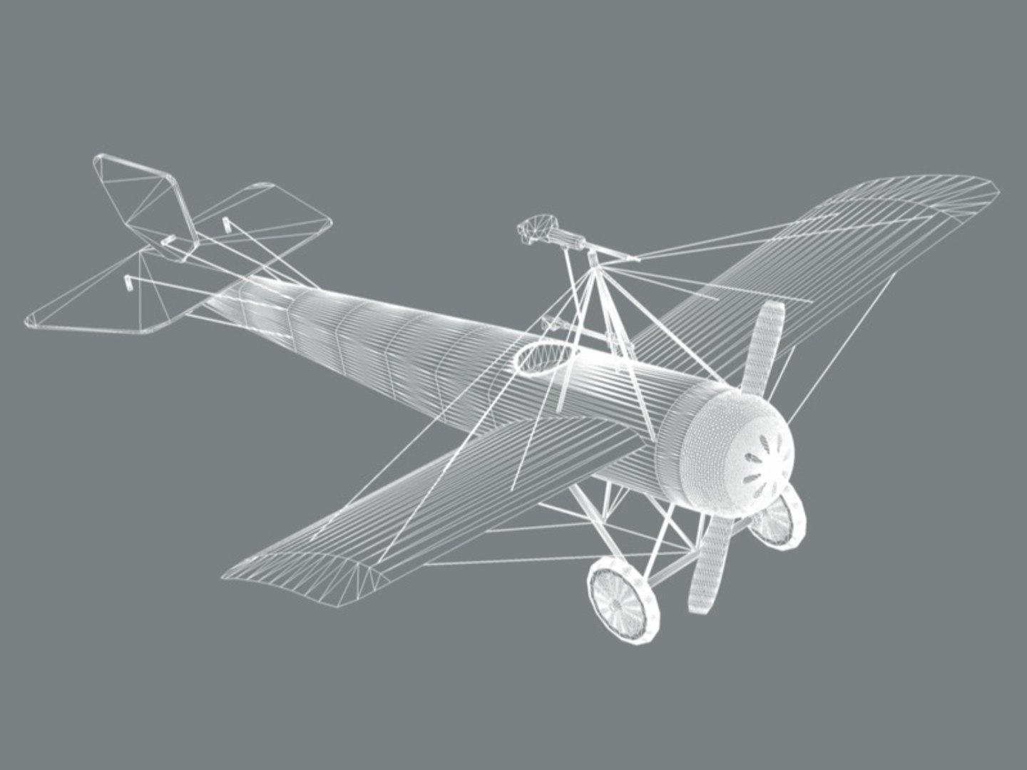 Caproni Ca 20 Fighter 3d C4d