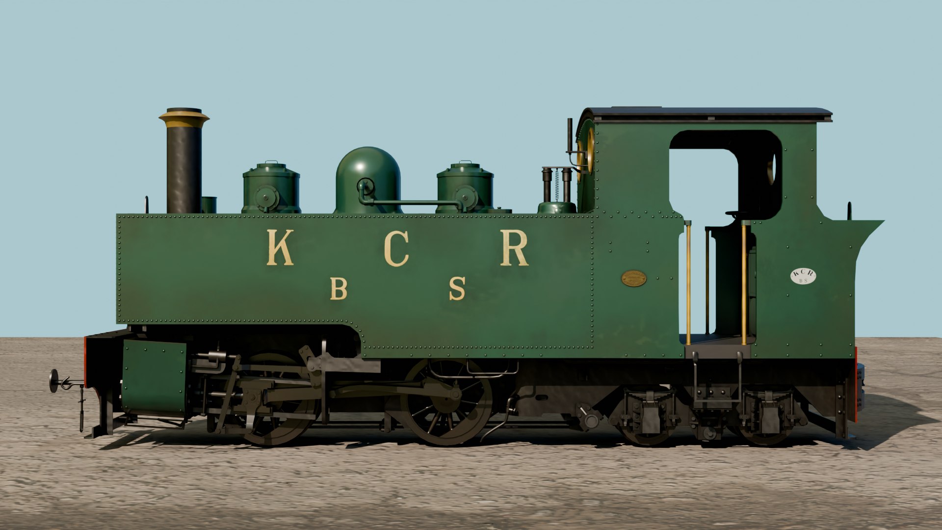 3D KCR 0-4-4T WG Bagnall Loco - TurboSquid 2376980