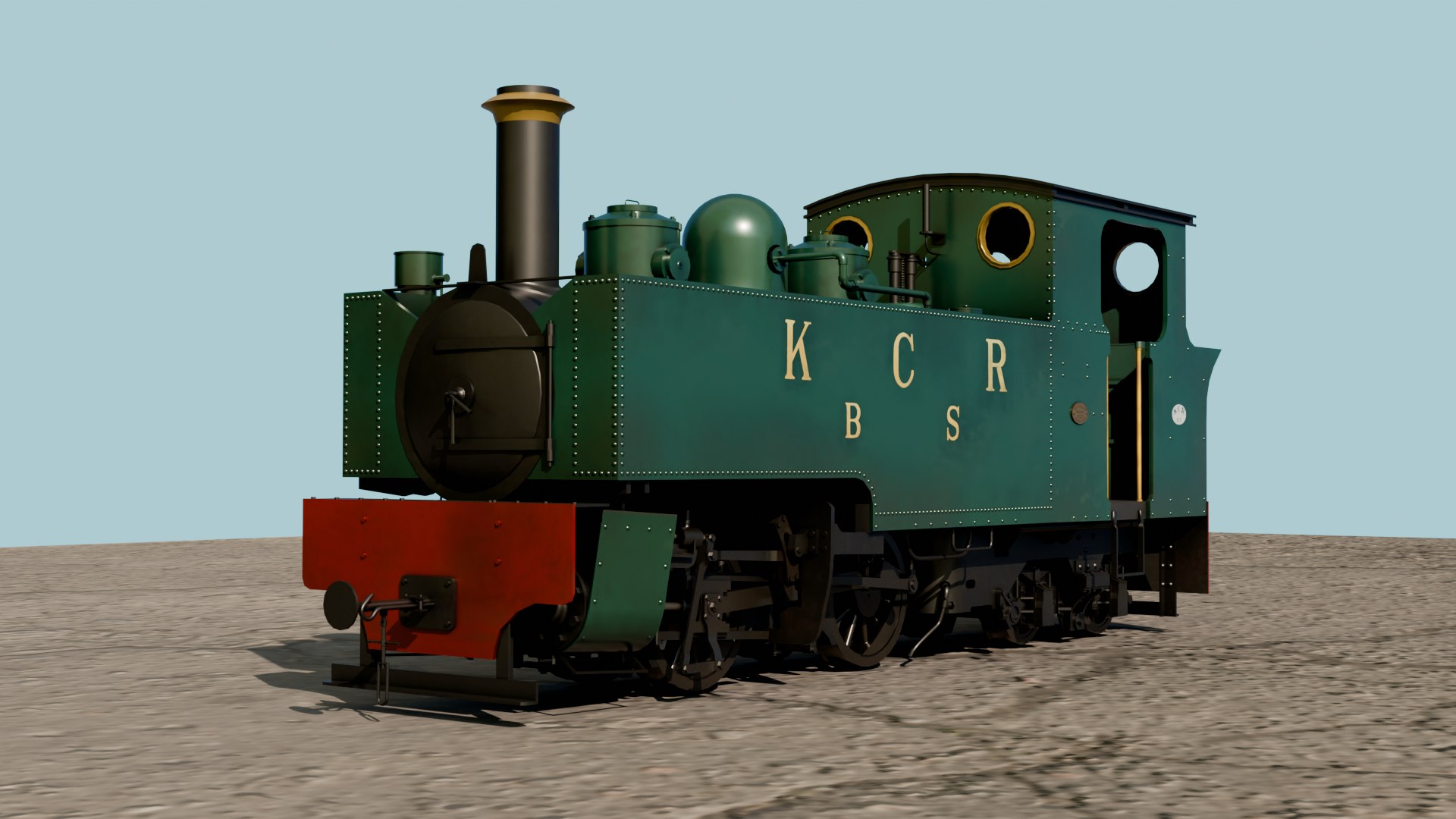 3D KCR 0-4-4T WG Bagnall Loco - TurboSquid 2376980