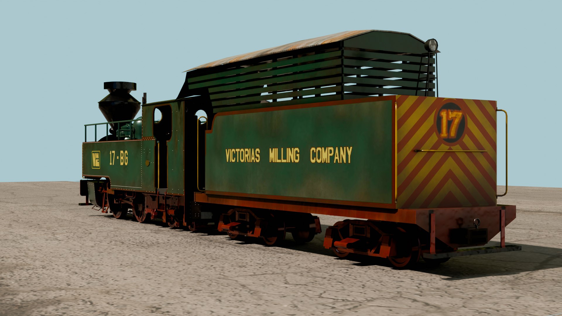 3D KCR 0-4-4T WG Bagnall Loco - TurboSquid 2376980
