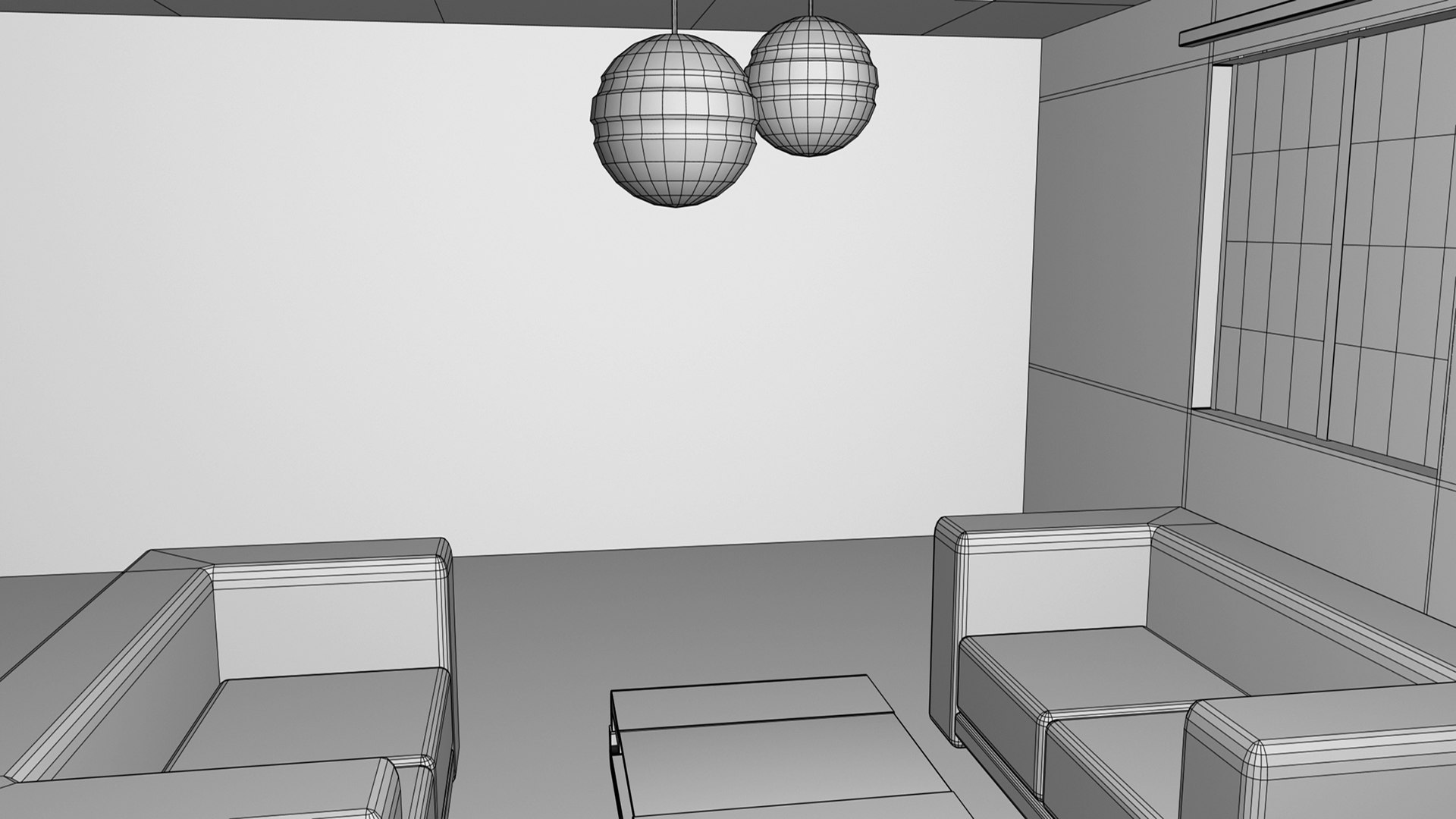 Living Room Base Mesh 3D Model - TurboSquid 1744083