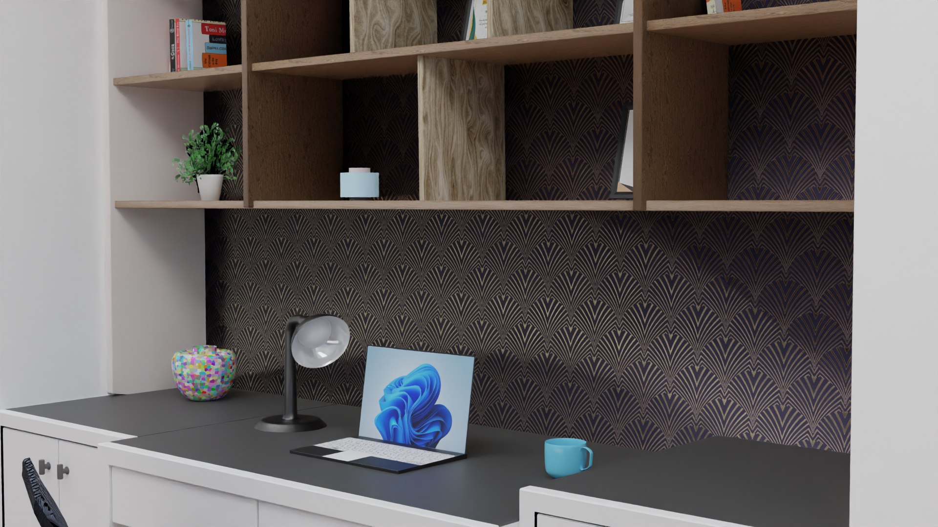 3D Model Personal Desk Interior - TurboSquid 2107571