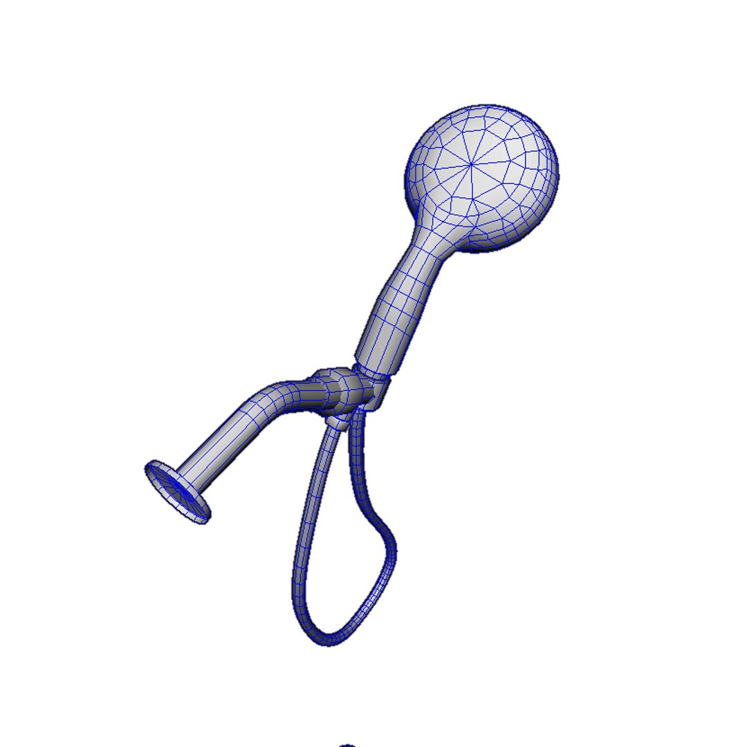 3d shower set large head model