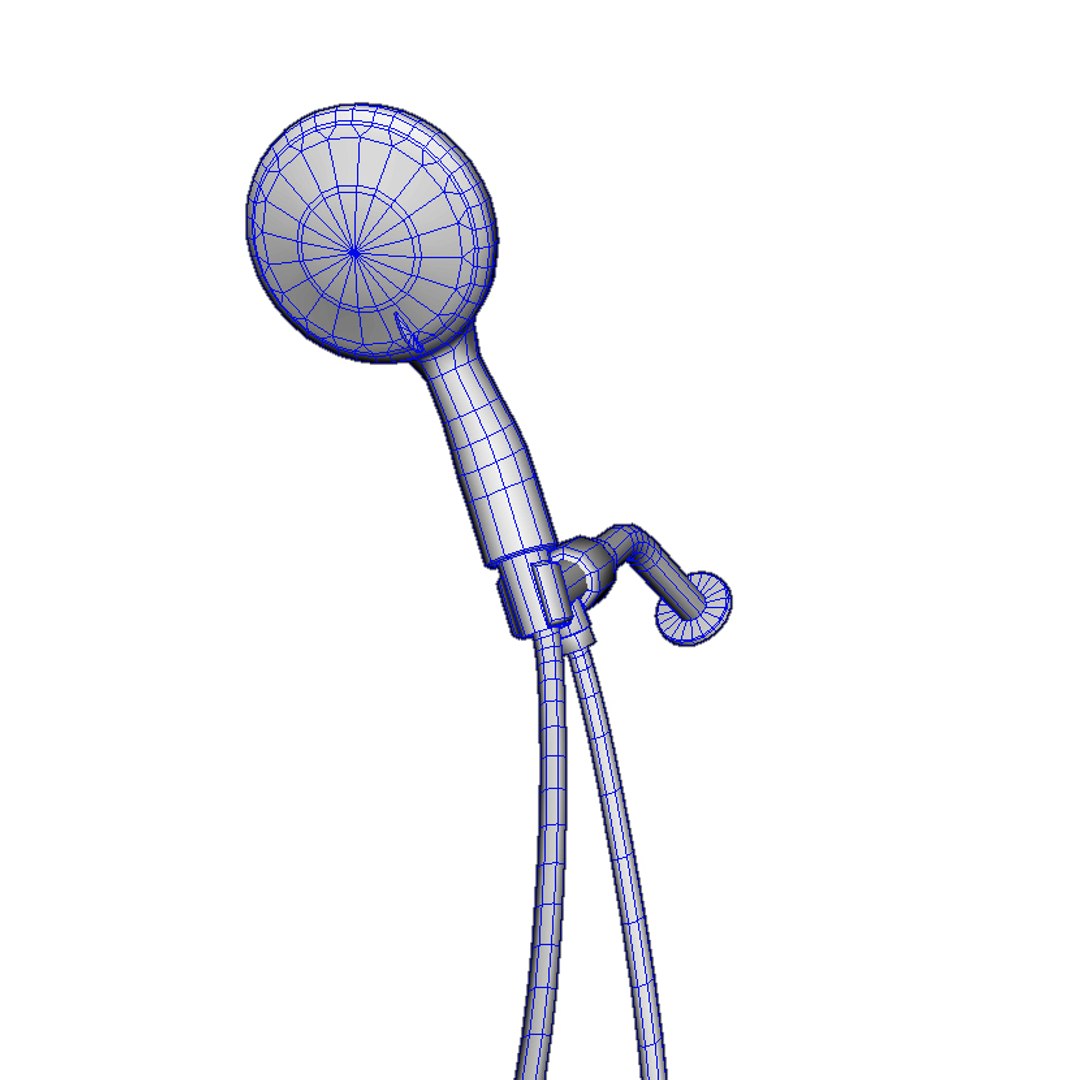 3d shower set large head model