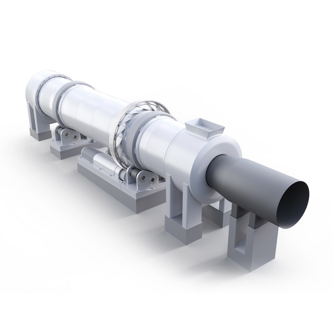 3D Rotary Dryer Machine - TurboSquid 1732886