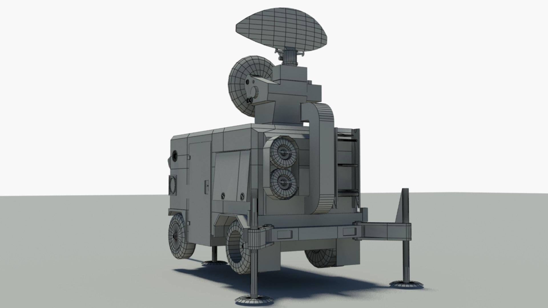 Skyguard Radar 3D Model - TurboSquid 1701269