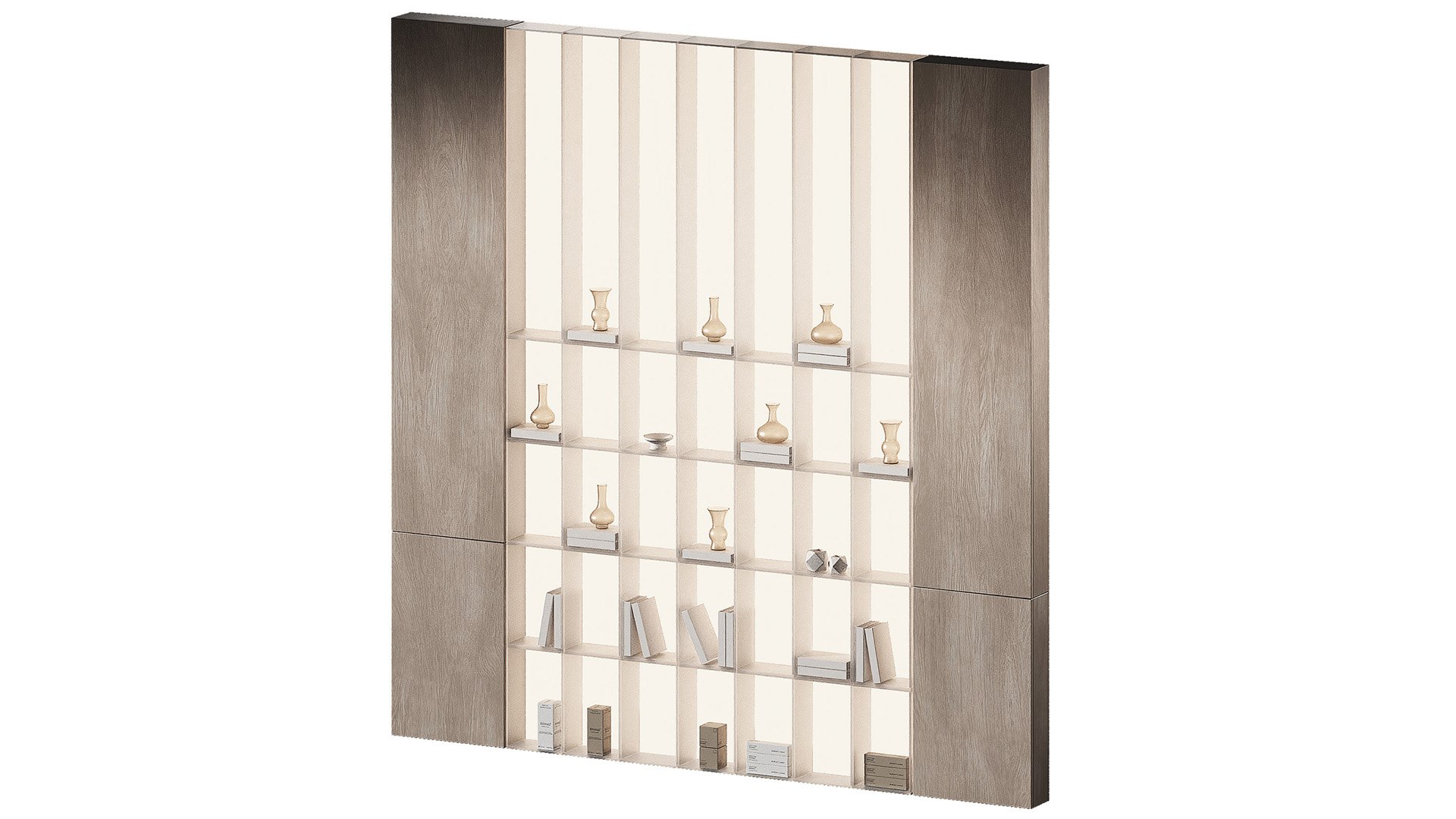 Shelf With Backlight Glass Shelf Display Stand Showcase 3D Model ...