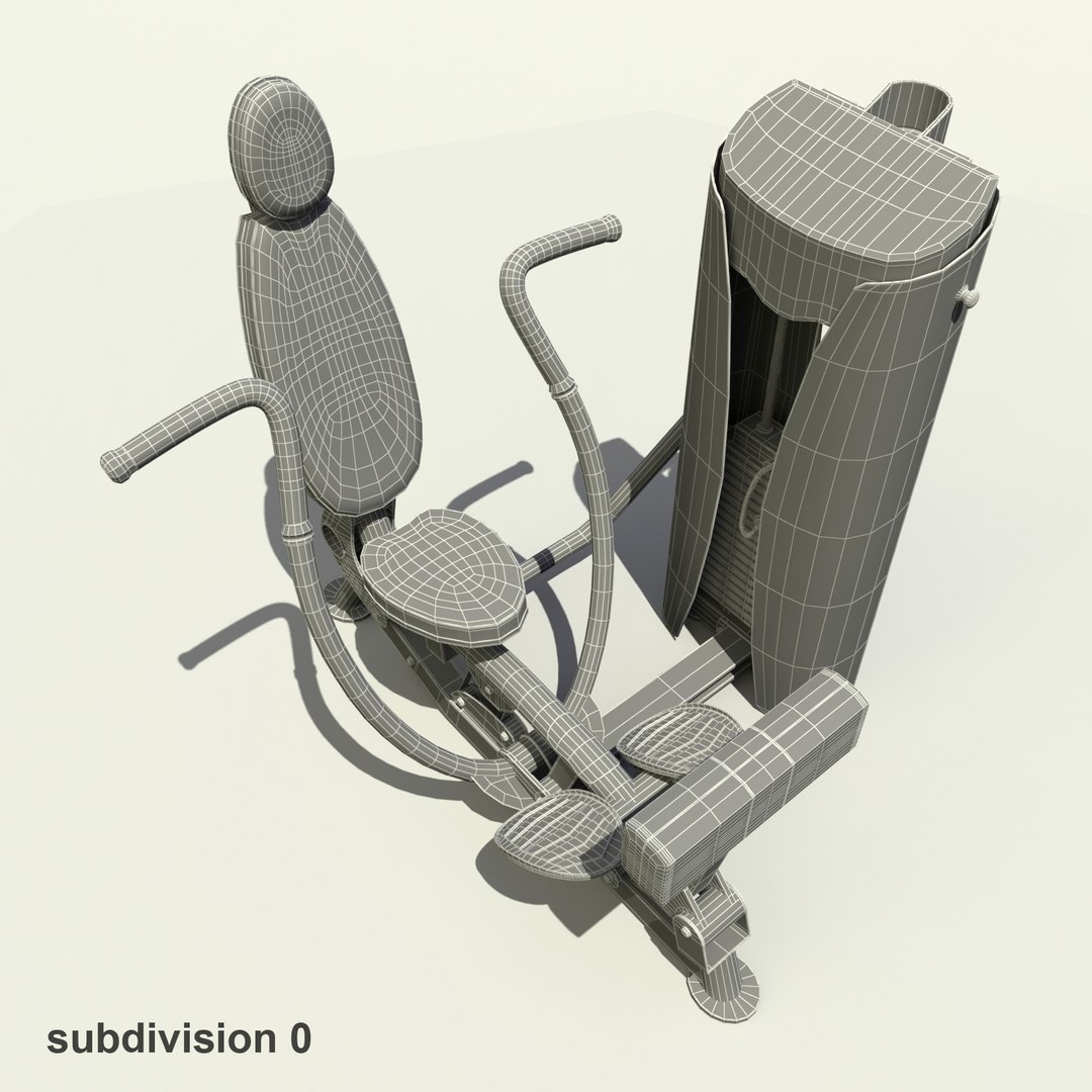 3d Chest Press Model