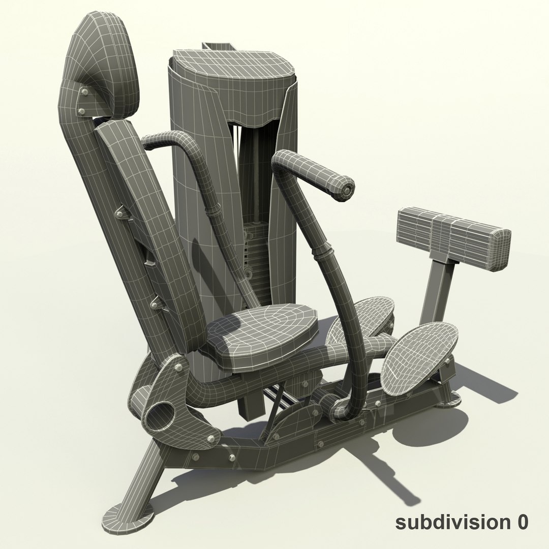 3d Chest Press Model