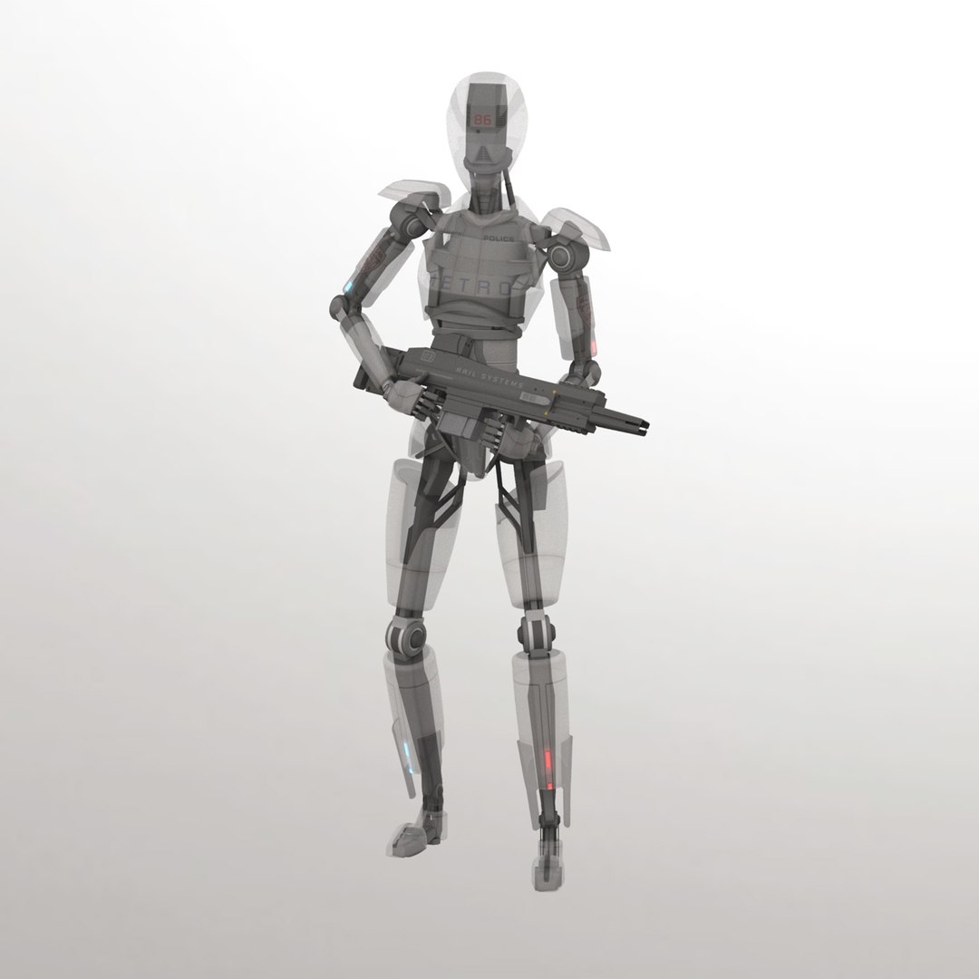 Police Rigged 3D Model - TurboSquid 1199104