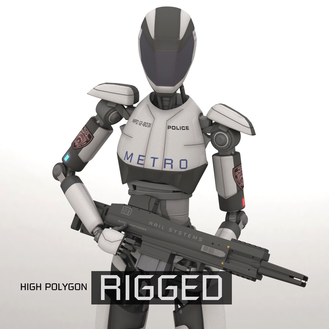 Police Rigged 3D Model - TurboSquid 1199104
