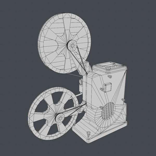 film projector 3d model