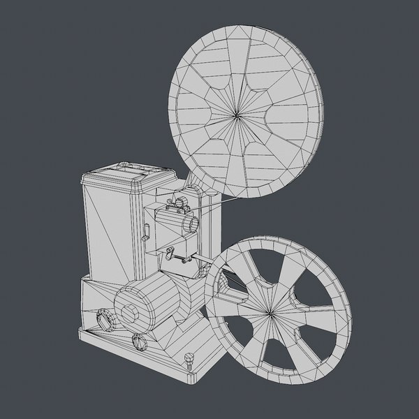 film projector 3d model
