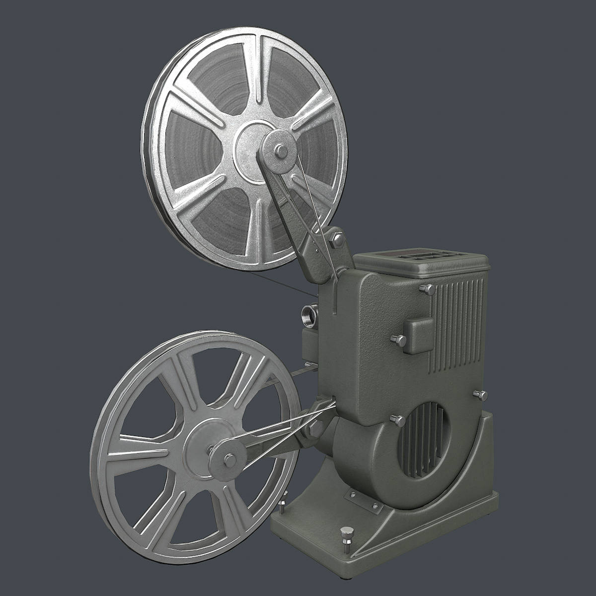 film projector 3d model