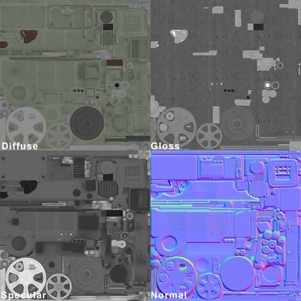 film projector 3d model