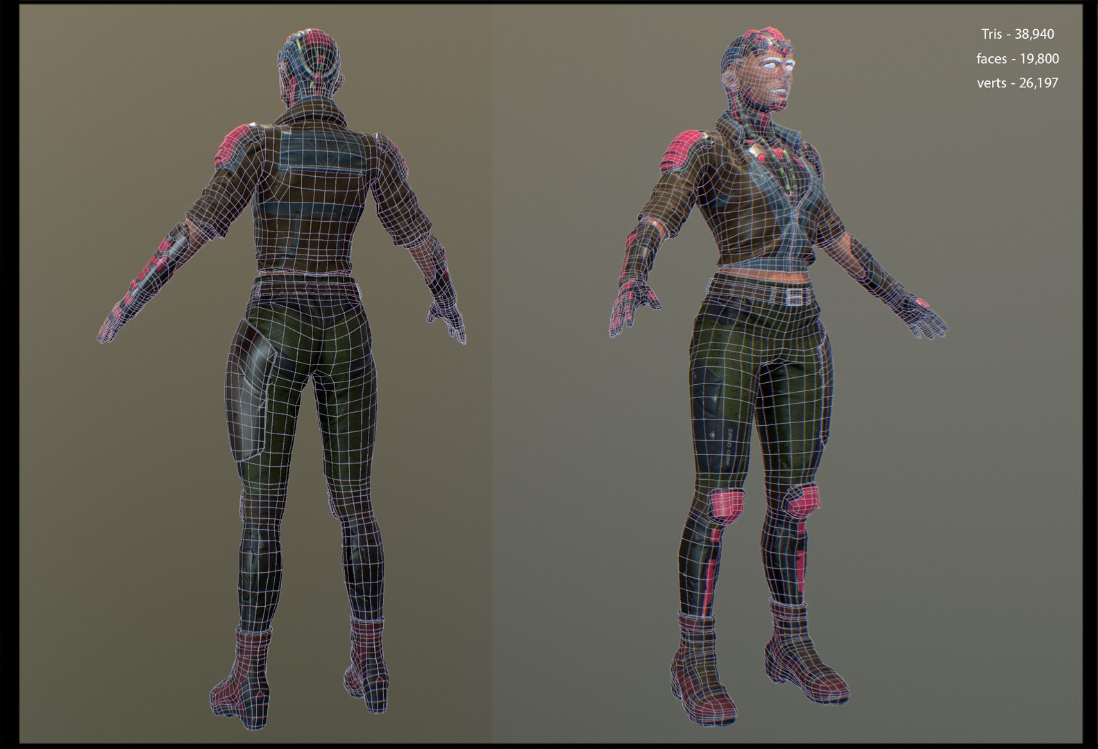 Cyberpunk Girl Cyber Model - TurboSquid 1689572