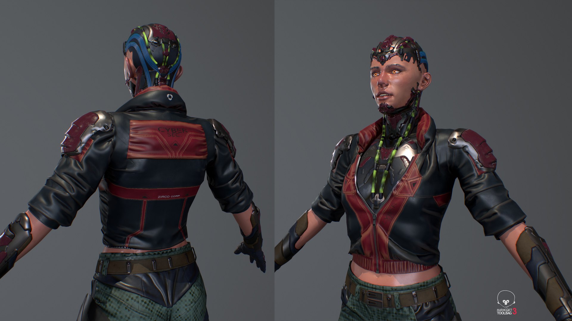 Cyberpunk Girl Cyber Model - TurboSquid 1689572