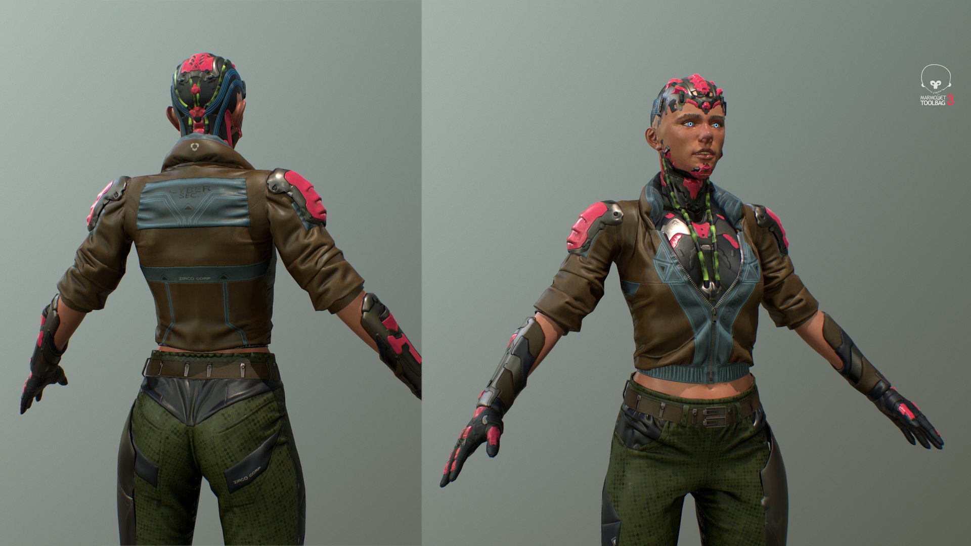 Cyberpunk Girl Cyber Model - TurboSquid 1689572