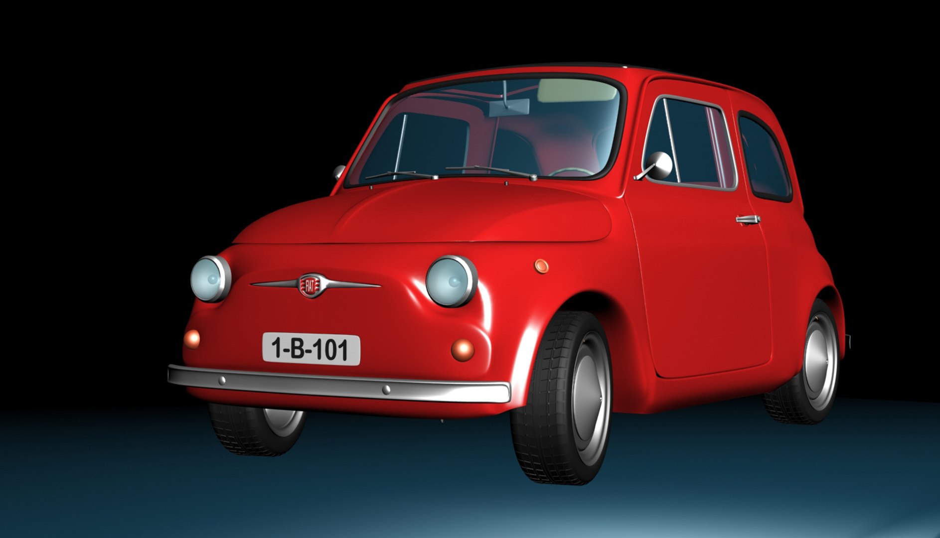 Fiat 500 Classic 3d Max